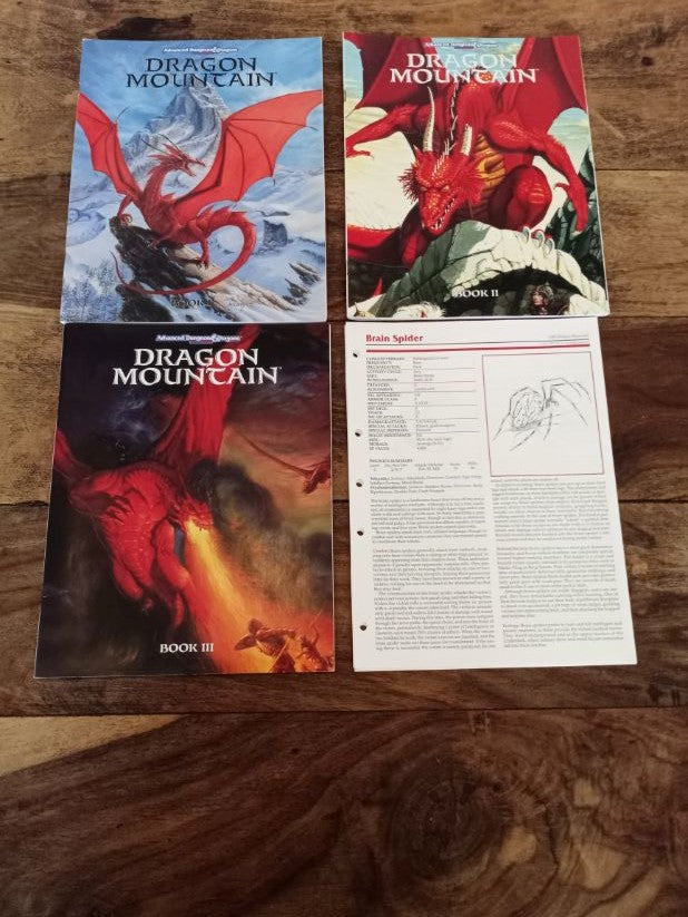 Dungeons & Dragons Dragon Mountain Box Set TSR 1089 AD&D 1993 ...