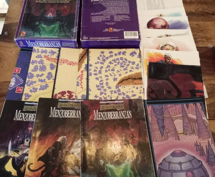 Forgotten Realms Menzoberranzan Box Set Complete TSR 1083 AD&D 1992 ...