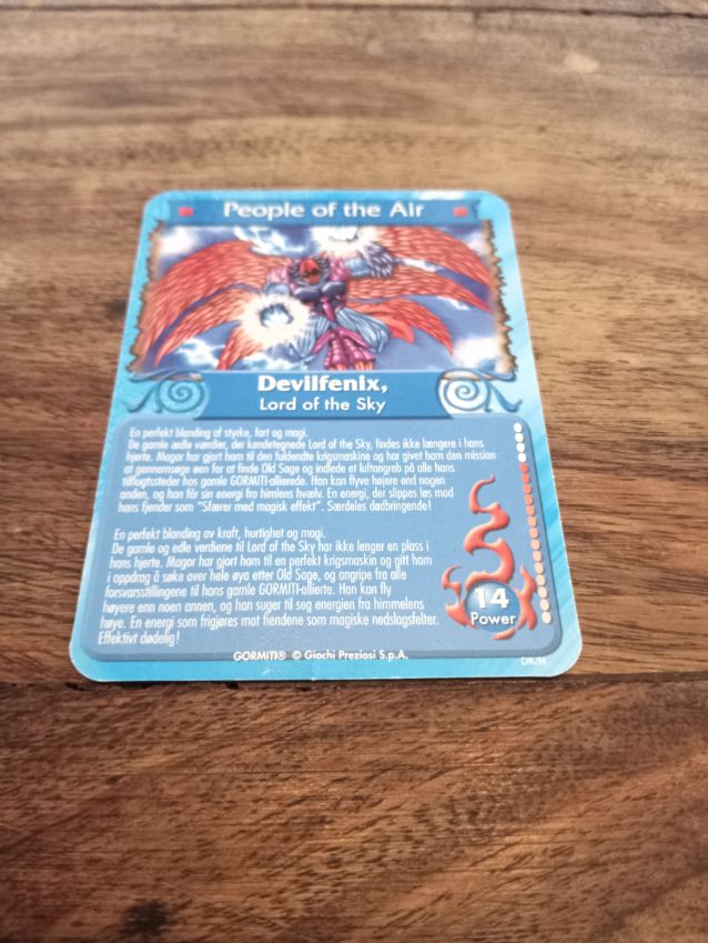 Gormiti Devilfenix Airlord Card Third Series III – AllRoleplaying.com