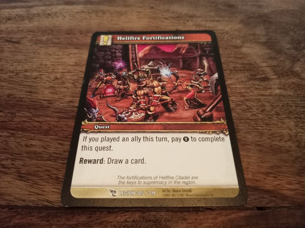 World of Warcraft Hellfire Fortifications Legion Trading Card ...