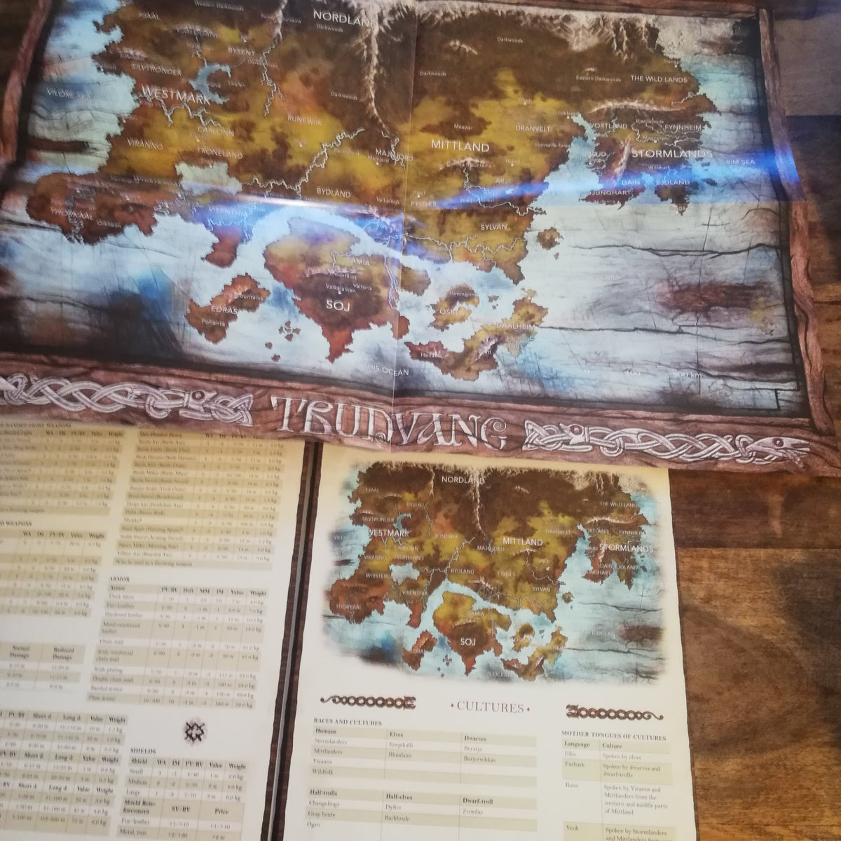 Trudvang Chronicles Riotminds - Game Master Screen - Map - Character S ...