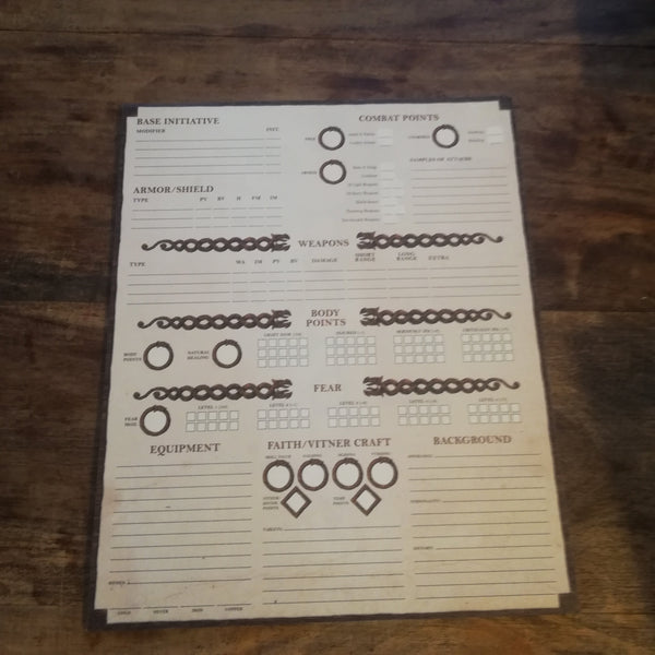 Trudvang Chronicles Riotminds - Game Master Screen - Map - Character S ...