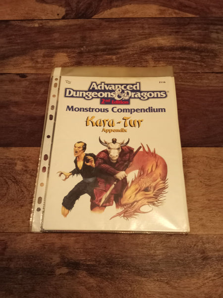 Kara Tur Monstrous Compendium Appendix Tsr 2116 Adandd 2nd Ed Mc6 1990