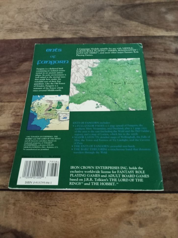MERP Ents of Fangorn With Map I.C.E. 3500 Middle-Earth Role Playing 19 ...
