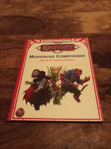 Ravenloft Monstrous Compendium Appendix #3 AD&D Creatures of Darkness ...
